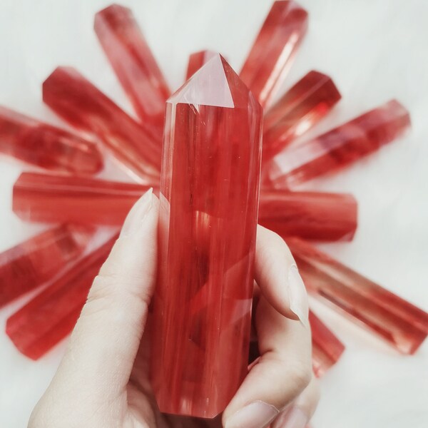 Red Quartz - Etsy