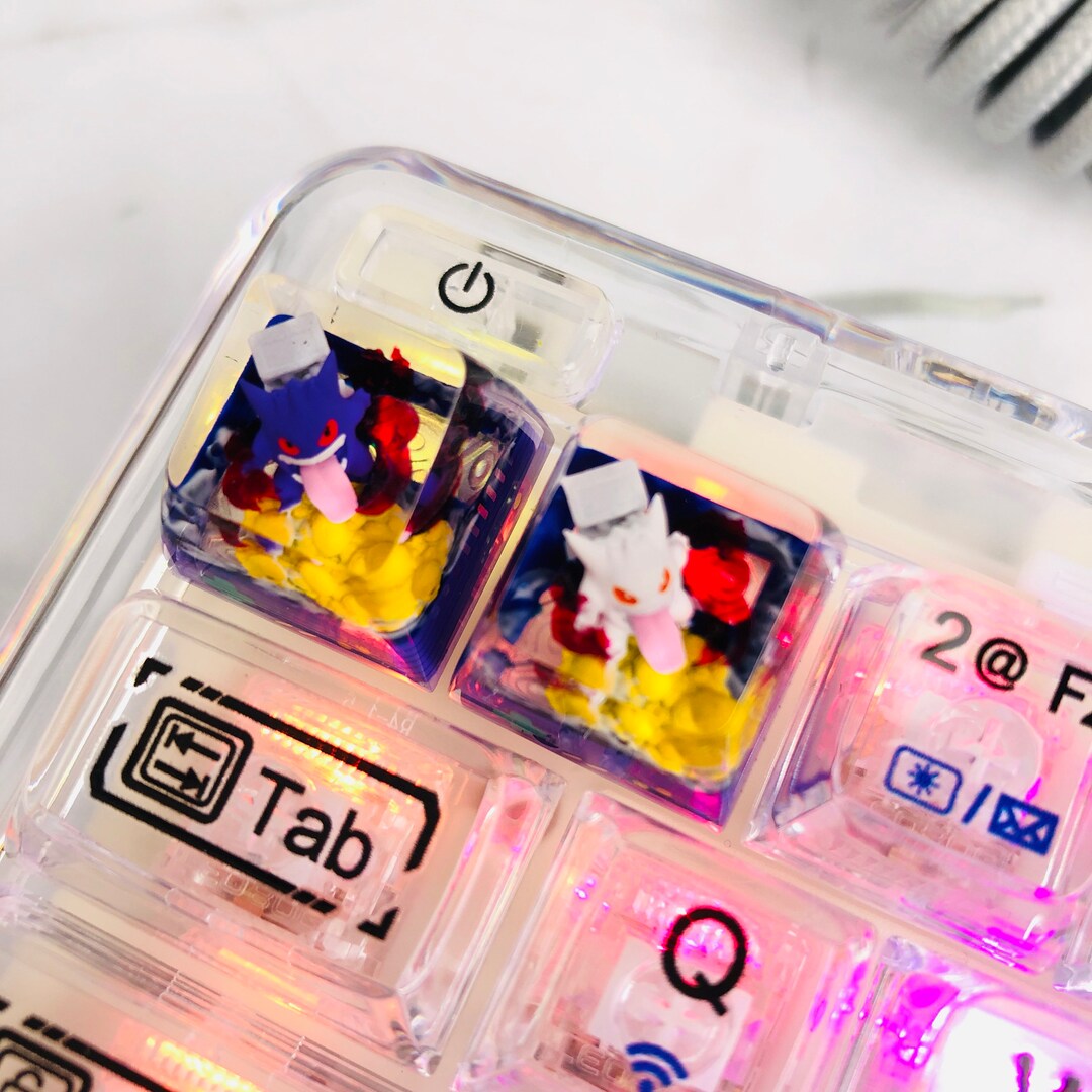 Pokemon Gengar Custom 1U Keycaps Pokemon Keycap Liquidate Keycap ...