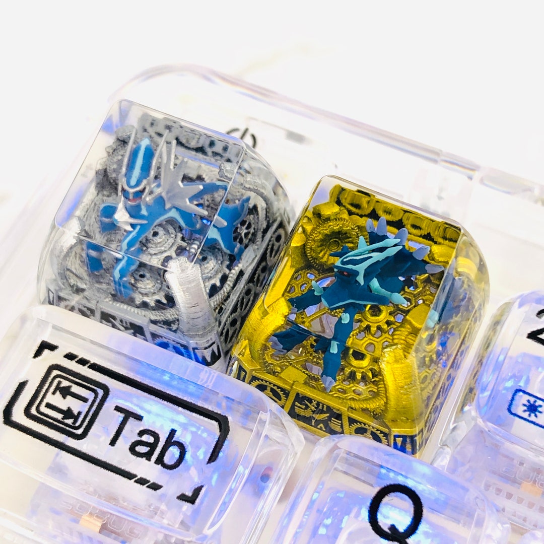 Origin Form Dialga 1U Keycaps Custom Pokemon Keycap Cute FILCO Keycap ...
