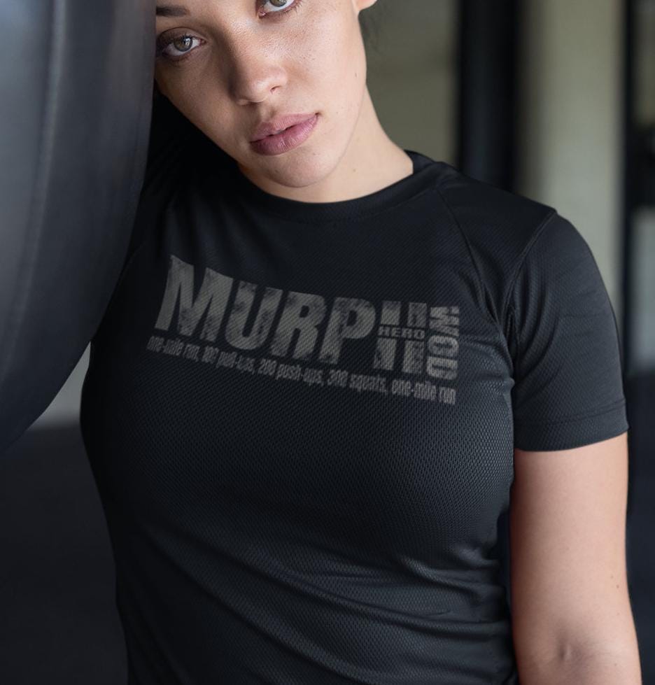 Murph Hero Wod T-shirt Memorial Day Crossfit Workout Fitness Wear Active Wear Tee Crossfit Gift ...
