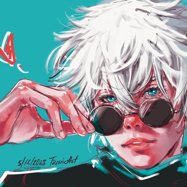 Gojo Fanart Prints - Etsy