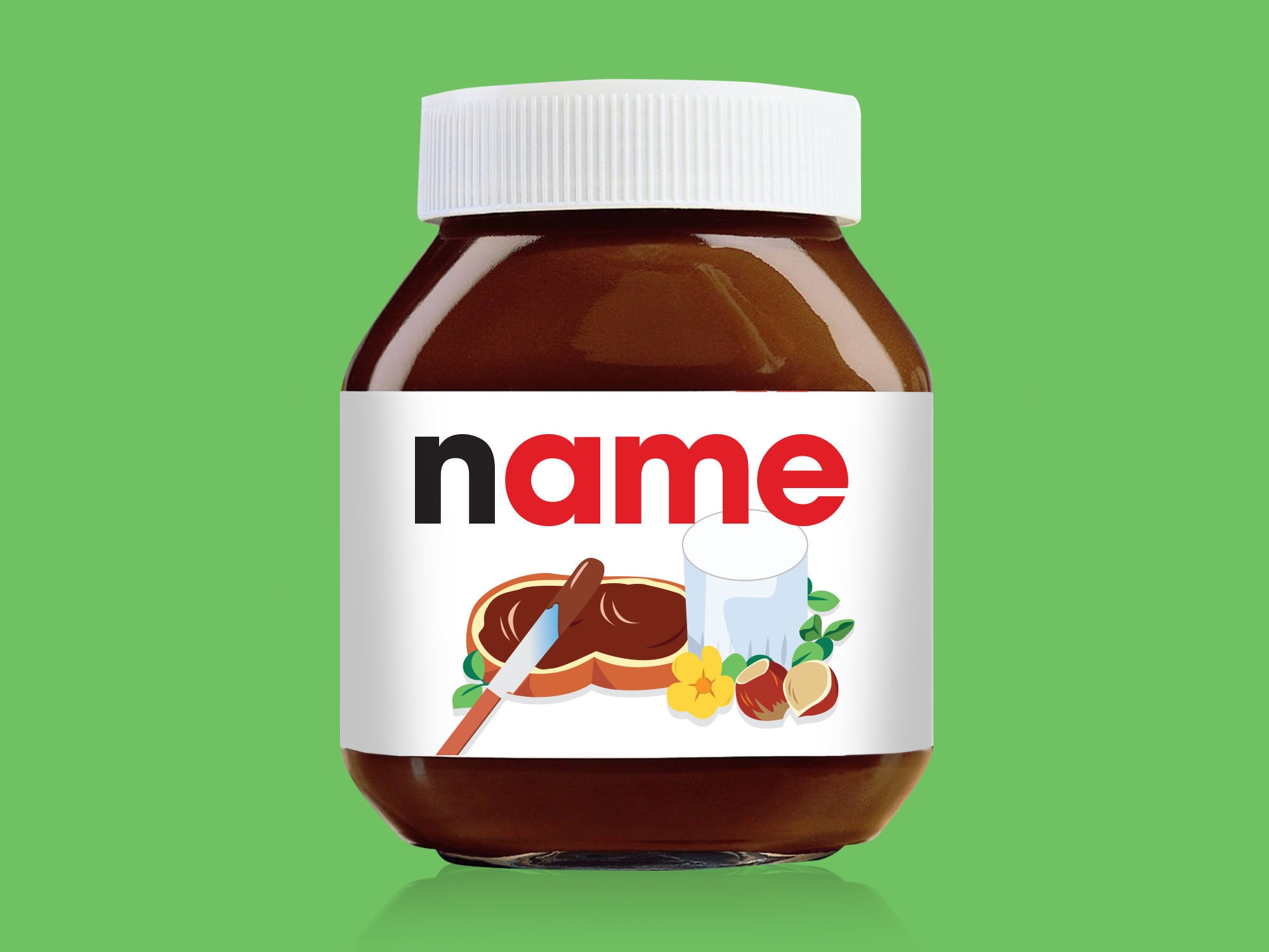 Personalised Nutella Original Label - 750g Nutella Jar! - Etsy