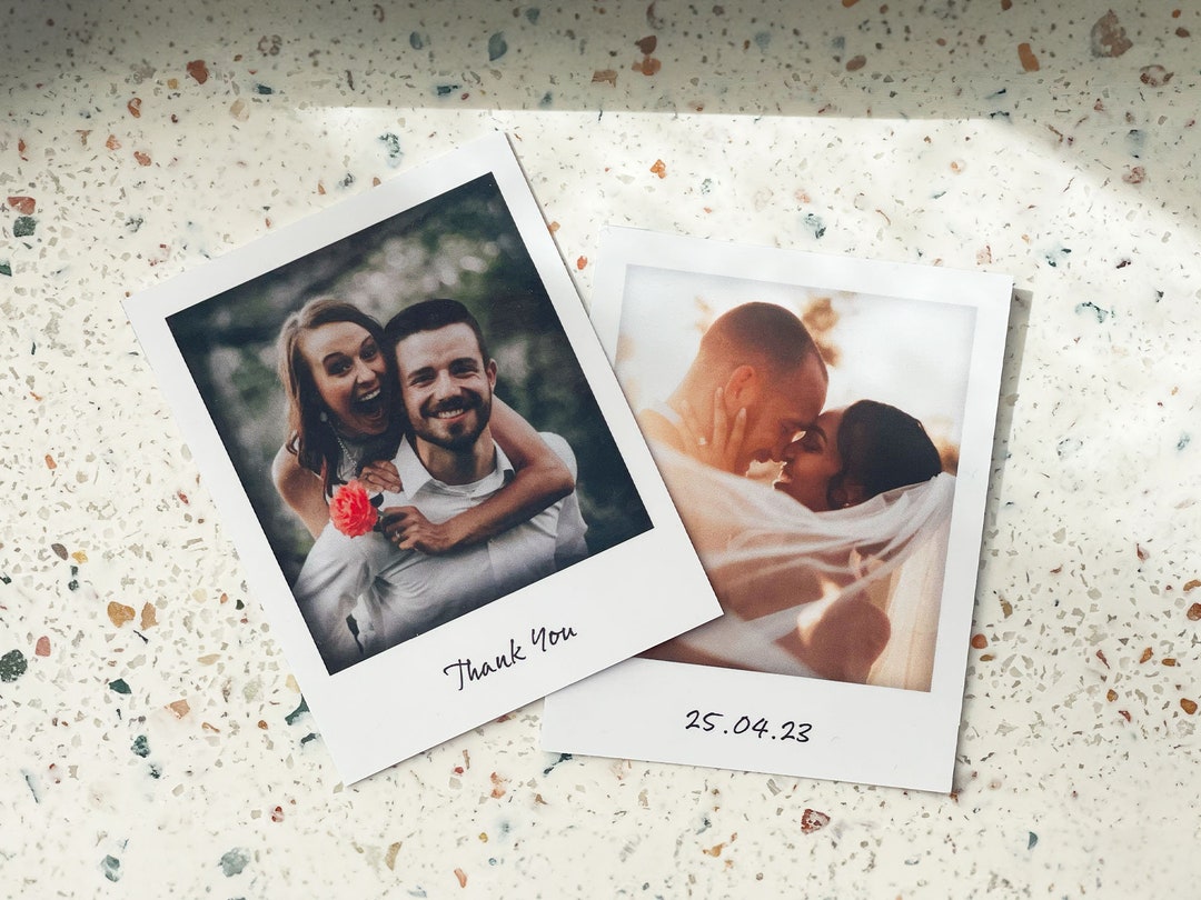 Custom Polaroid Sticker Gifts for Weddings, Engagements, Personalised ...