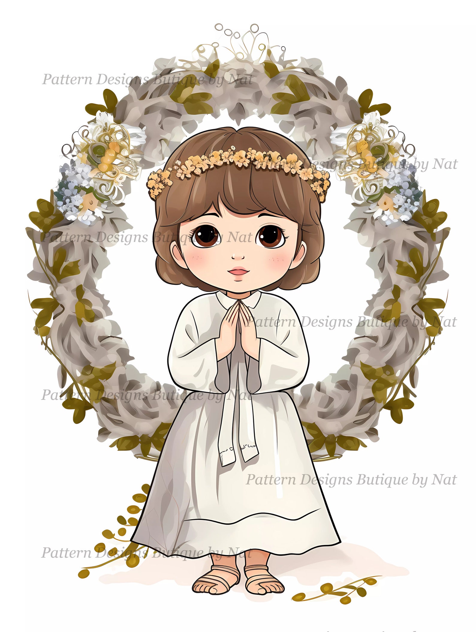 Girl First Communion Clipart, Holy, Bible, Cute Little Girl, Communion ...