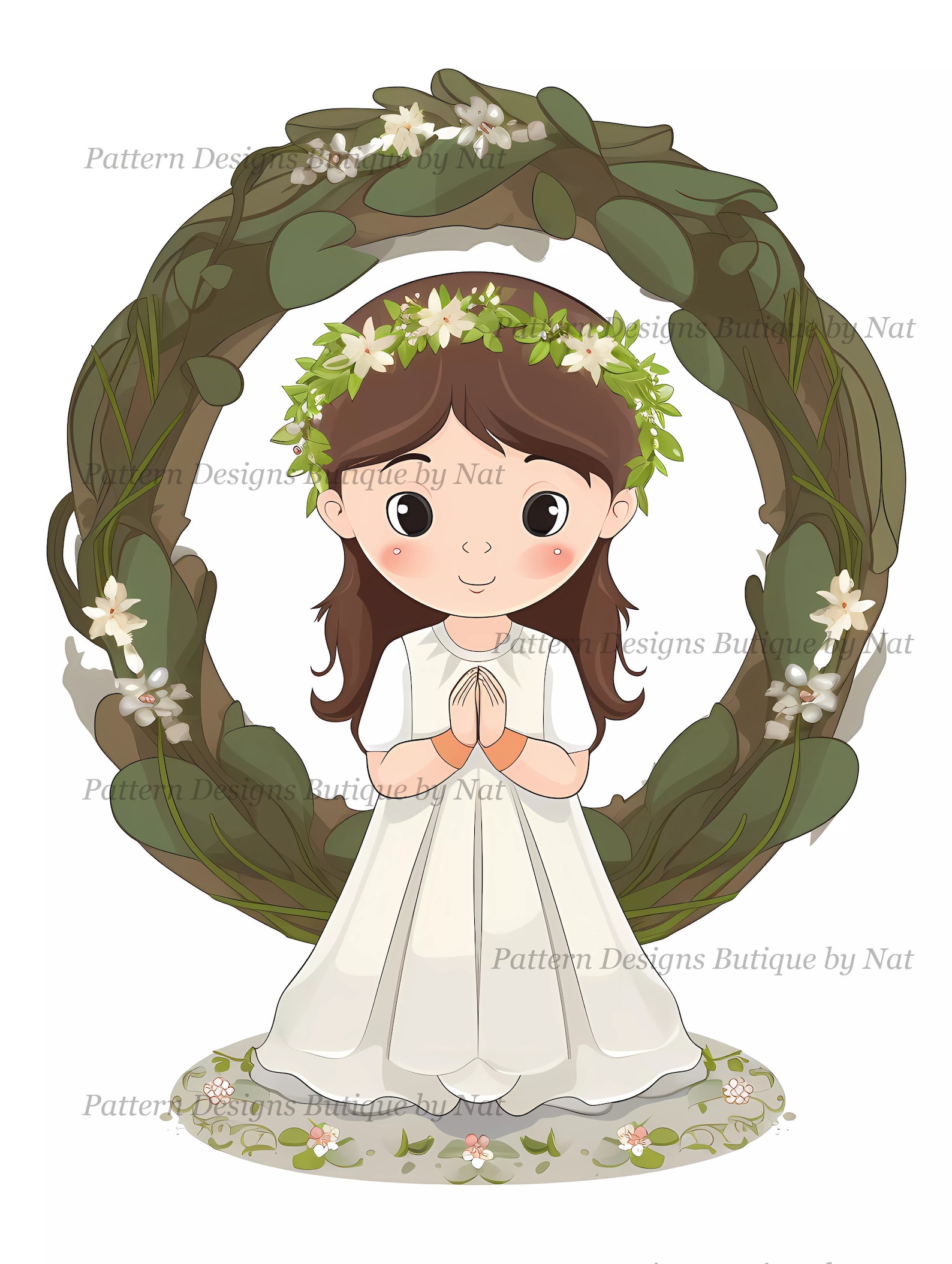 Girl First Communion Clipart, Holy, Bible, Cute Little Girl, Communion ...