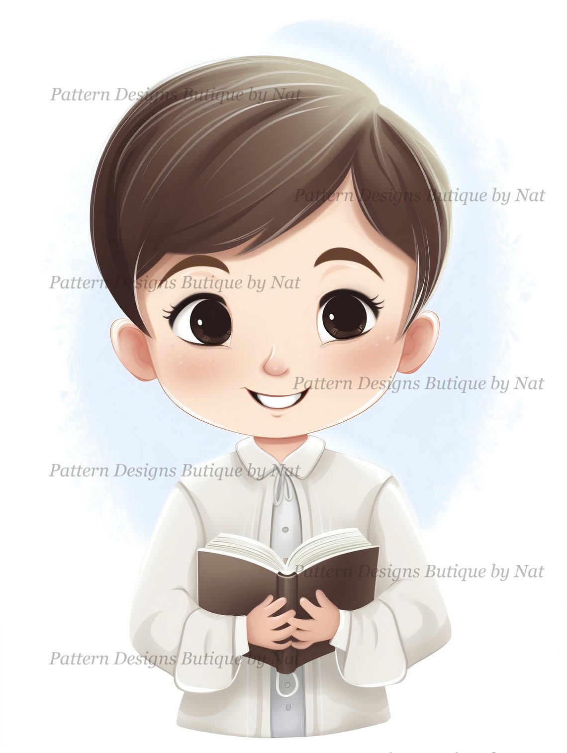 Boy First Communion Clipart, Holy, Bible, Cute Little Boy, Printable ...