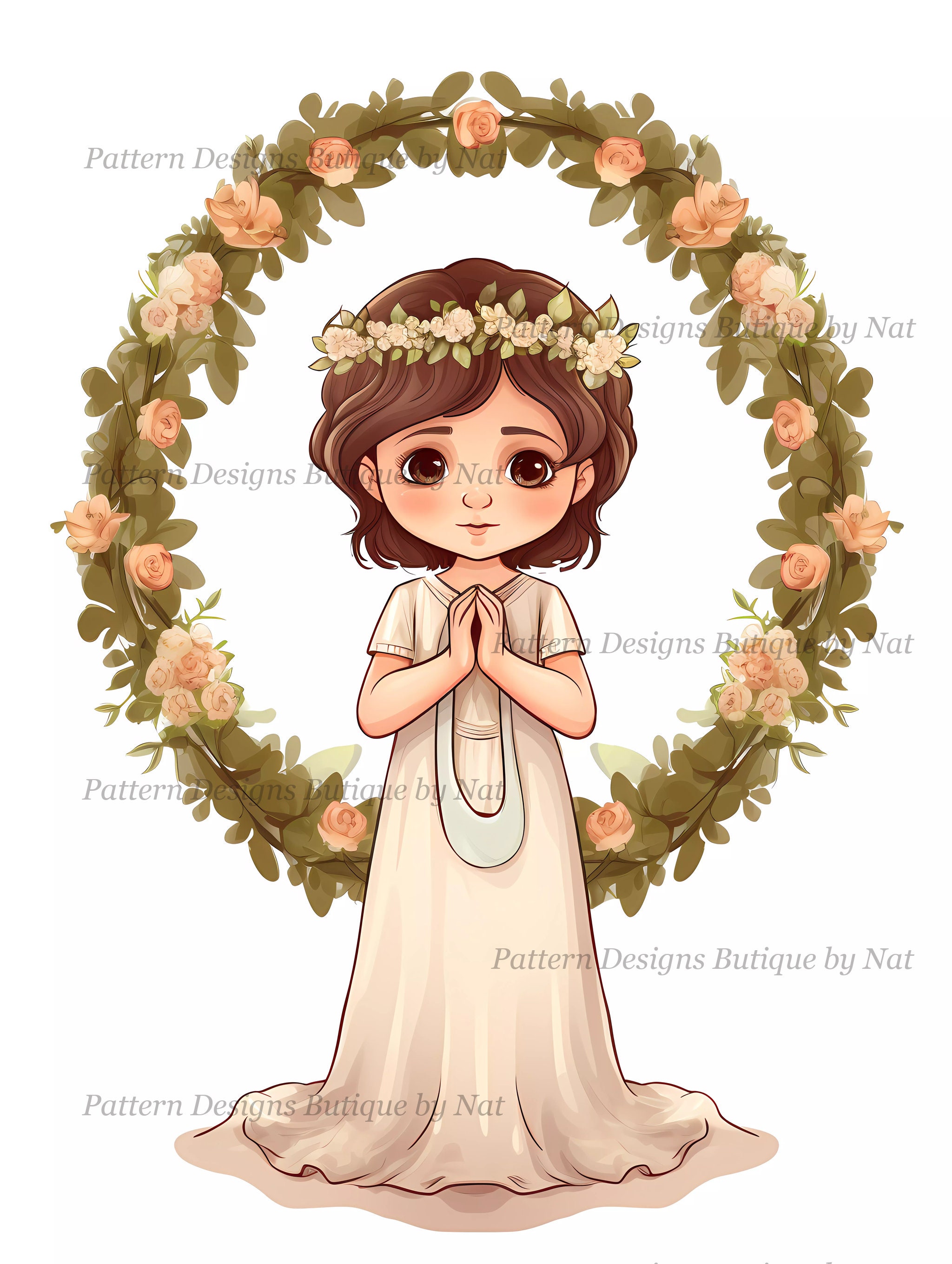 Niña Primera Comunión Imágenes Prediseñadas, Santa, Biblia, Niña Linda ...