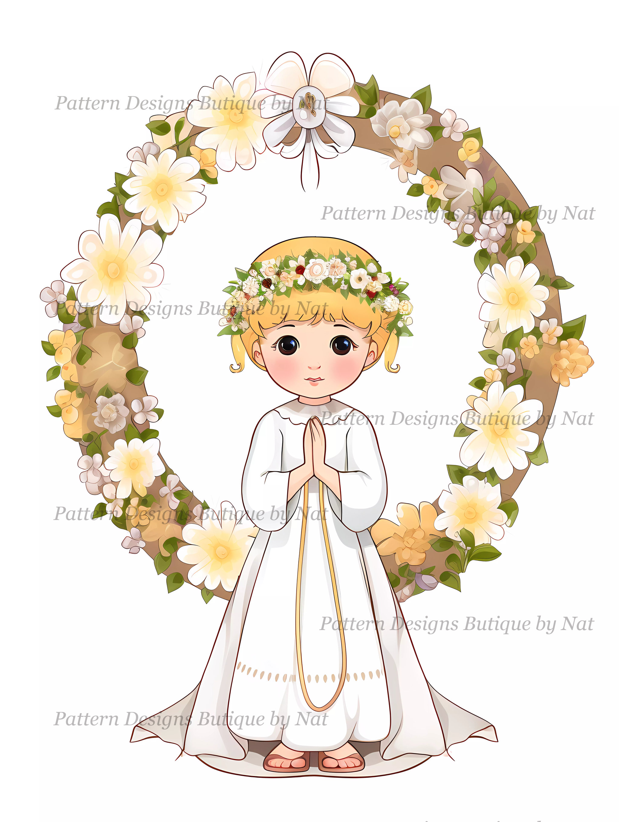 Girl First Communion Clipart, Holy, Bible, Cute Little Girl, Communion ...