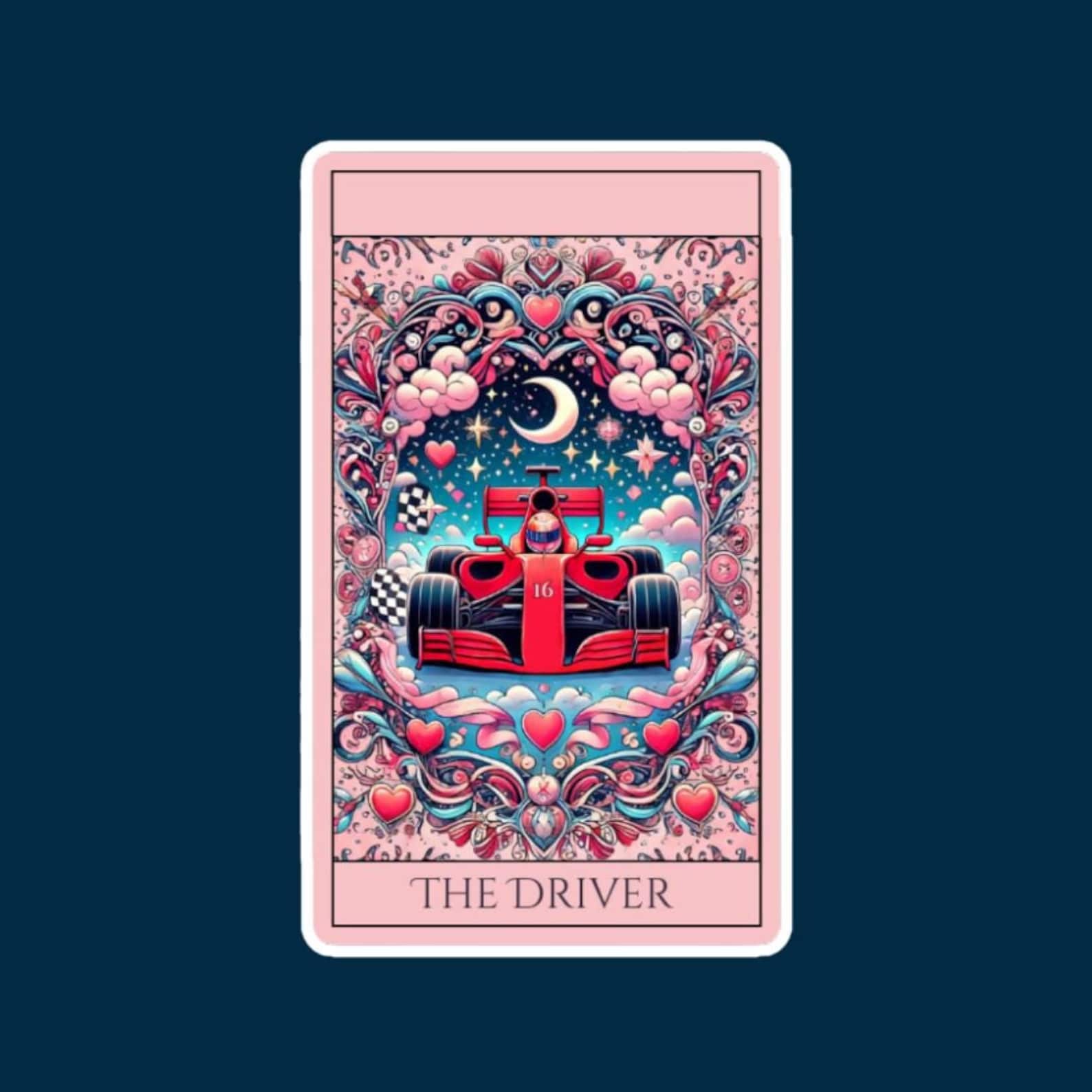 Charles Leclerc 16 Ferrari Tarot Card the Driver Sticker Waterproof ...