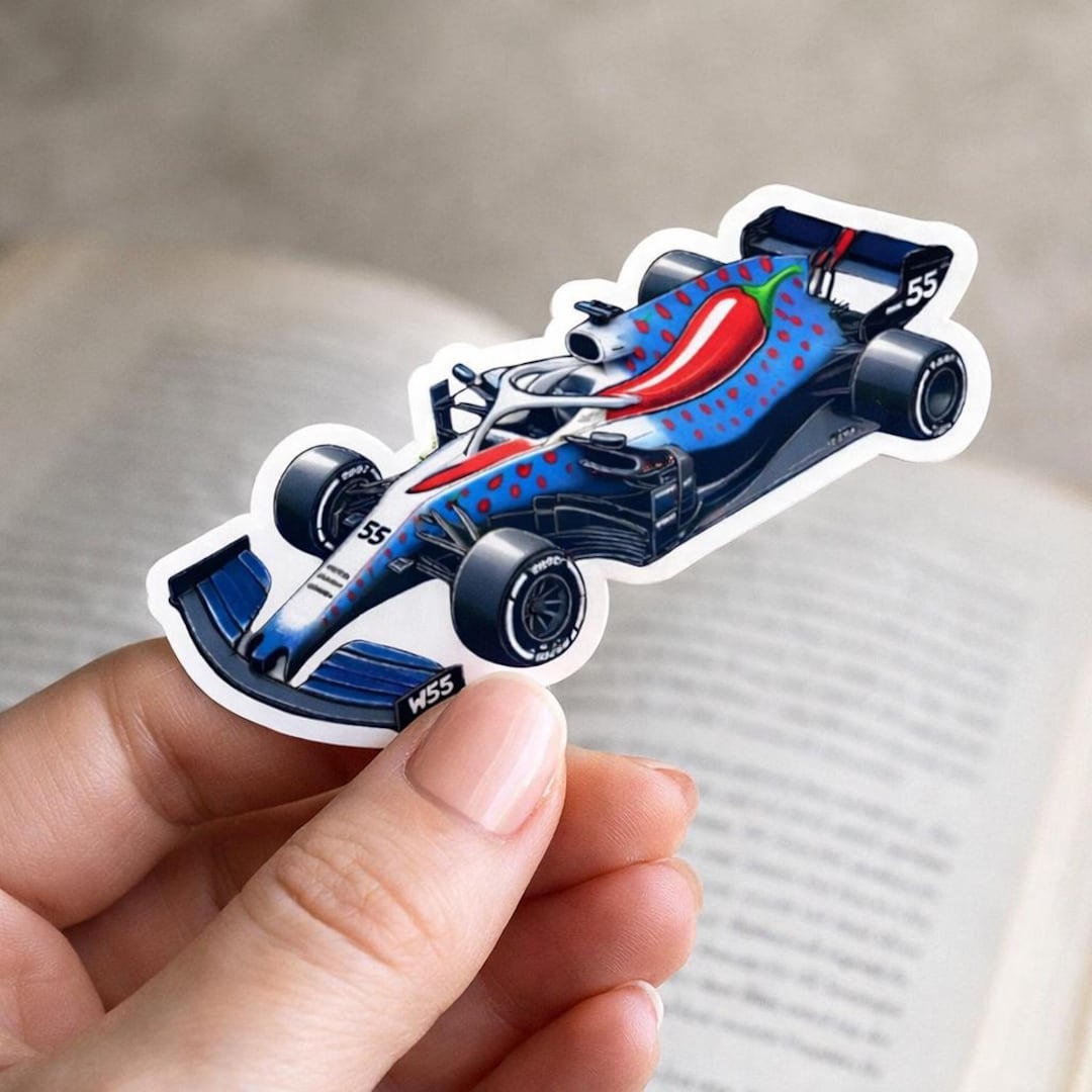 55 Racing Car Sticker: Unique Motorsport Fan Gift, Sainz Motorsport ...