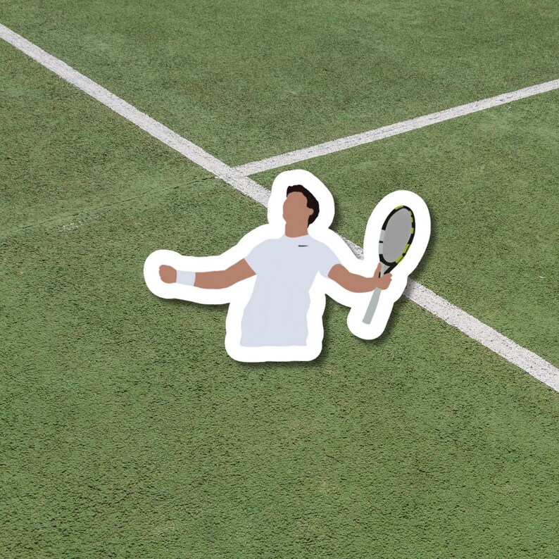 Carlos Alcaraz Sticker, Tennis Sticker, Alcaraz Wimbledon Win 2024 ...