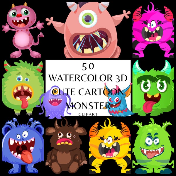 Monster Graphics - Etsy