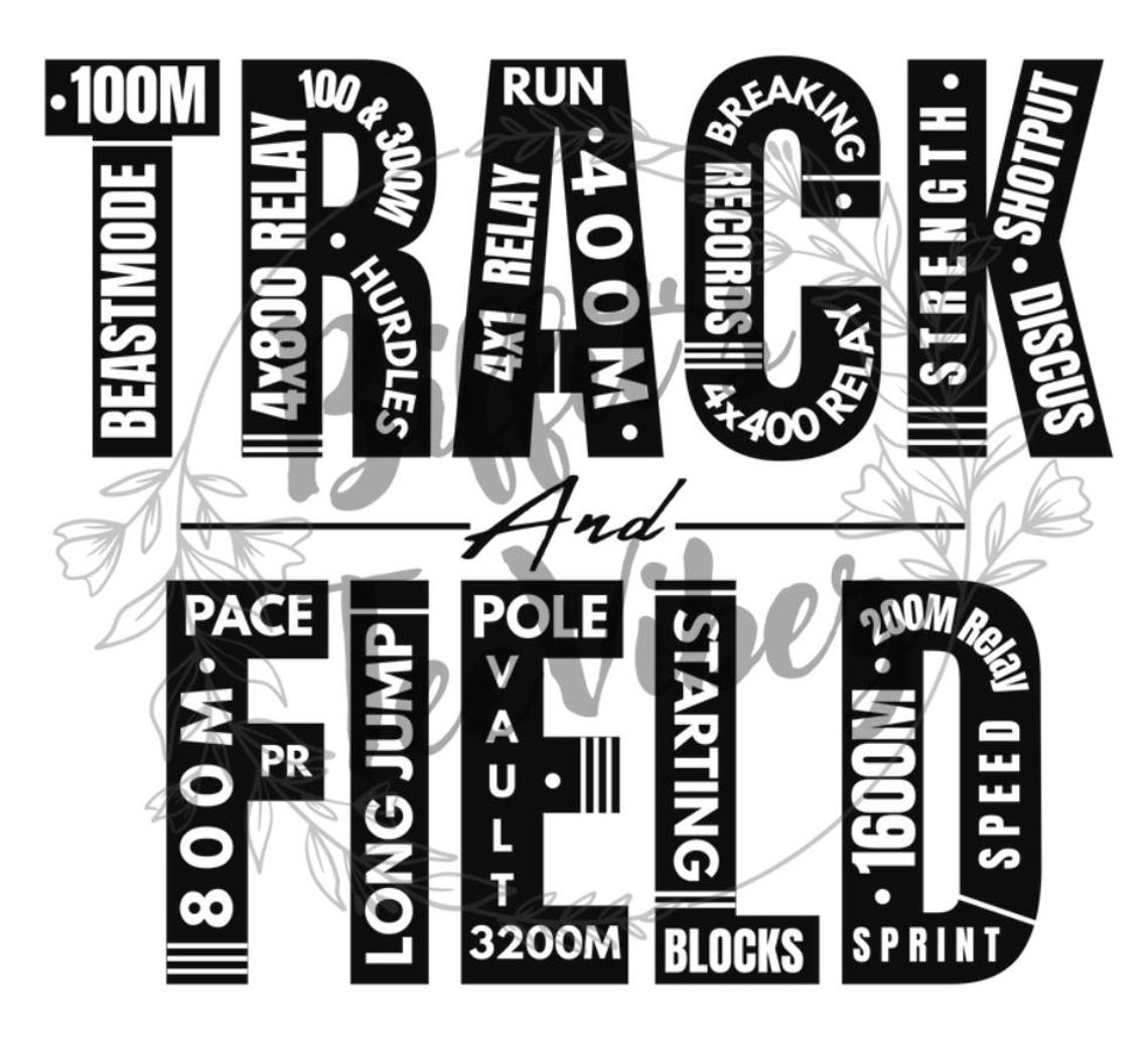 Instant Download, Track&field, Word Art, Track, Running, Sports PNG ...