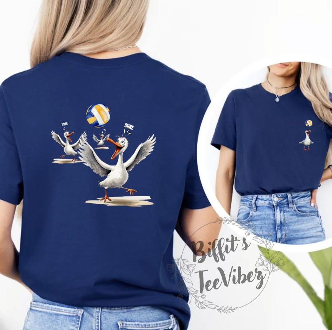 Volleyball-silly Seagulls-mine,mine,mine- Volleyball Gift-sports-humor ...