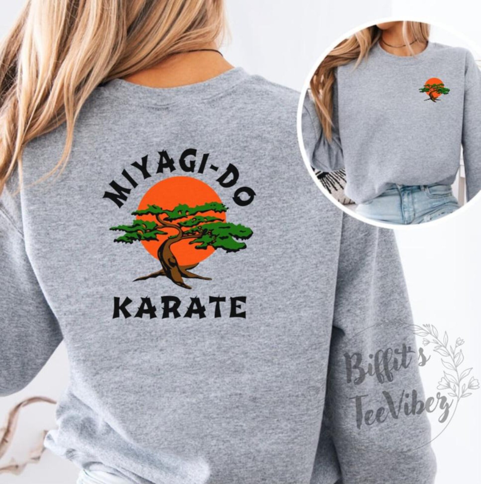 Karate Kid/cobra Kai Inspired Crewneck, Miyagido , Sweatshirt, Made to ...