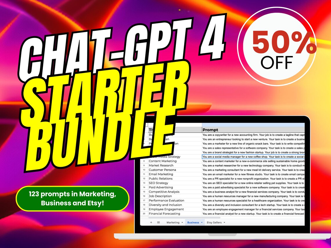 123 Chatgpt Prompts: the Ultimate Chatgpt-4 Marketing and Business Tool ...