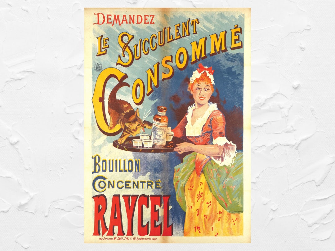 Vintage Advertising Poster, a Touch of Tradition for Your Kitchen. - Etsy