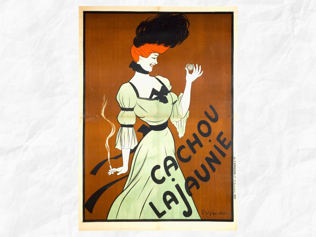 Vintage Advertising Poster for Cachous Lajaunie - A Collector's Item ...
