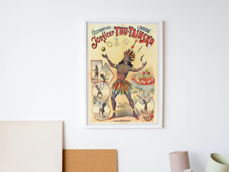 Original Poster for a Juggler Show in 1888. - Etsy