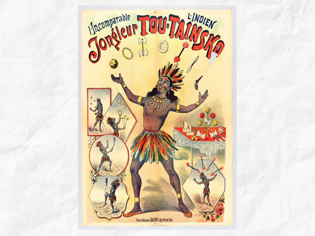 Original Poster for a Juggler Show in 1888. - Etsy