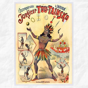 Original Poster for a Juggler Show in 1888. - Etsy