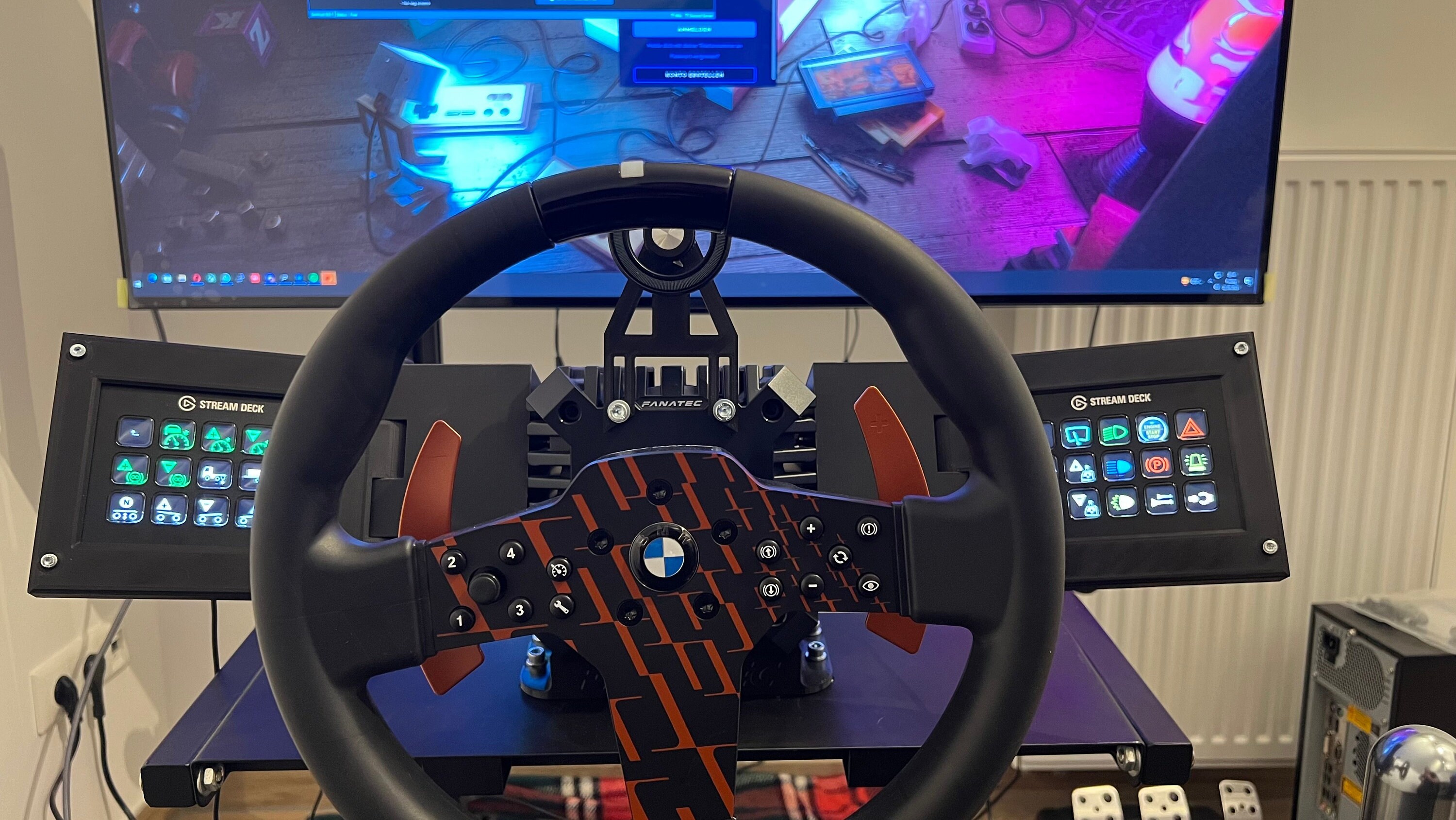 Streamdeck MK2 Mount to Fanatec Gt DD Pro & Csl DD DIY Kit Simracing ...
