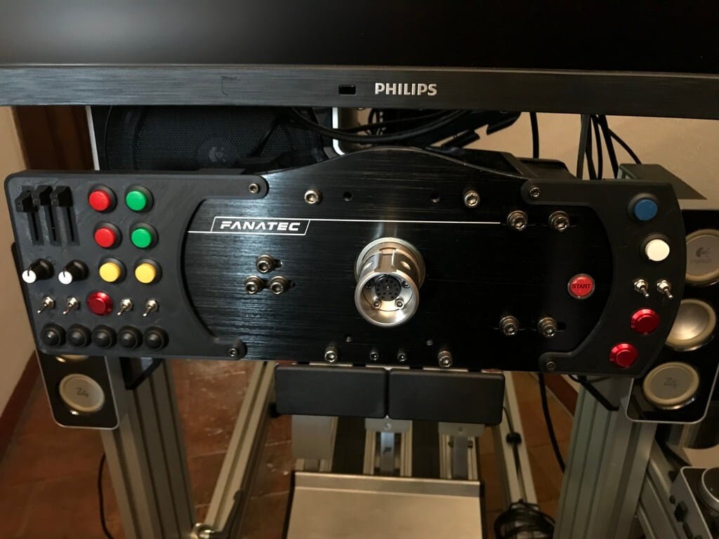 Fanatec CSW Button Box Mount Holder Two-side DIY Kit Simracing ...