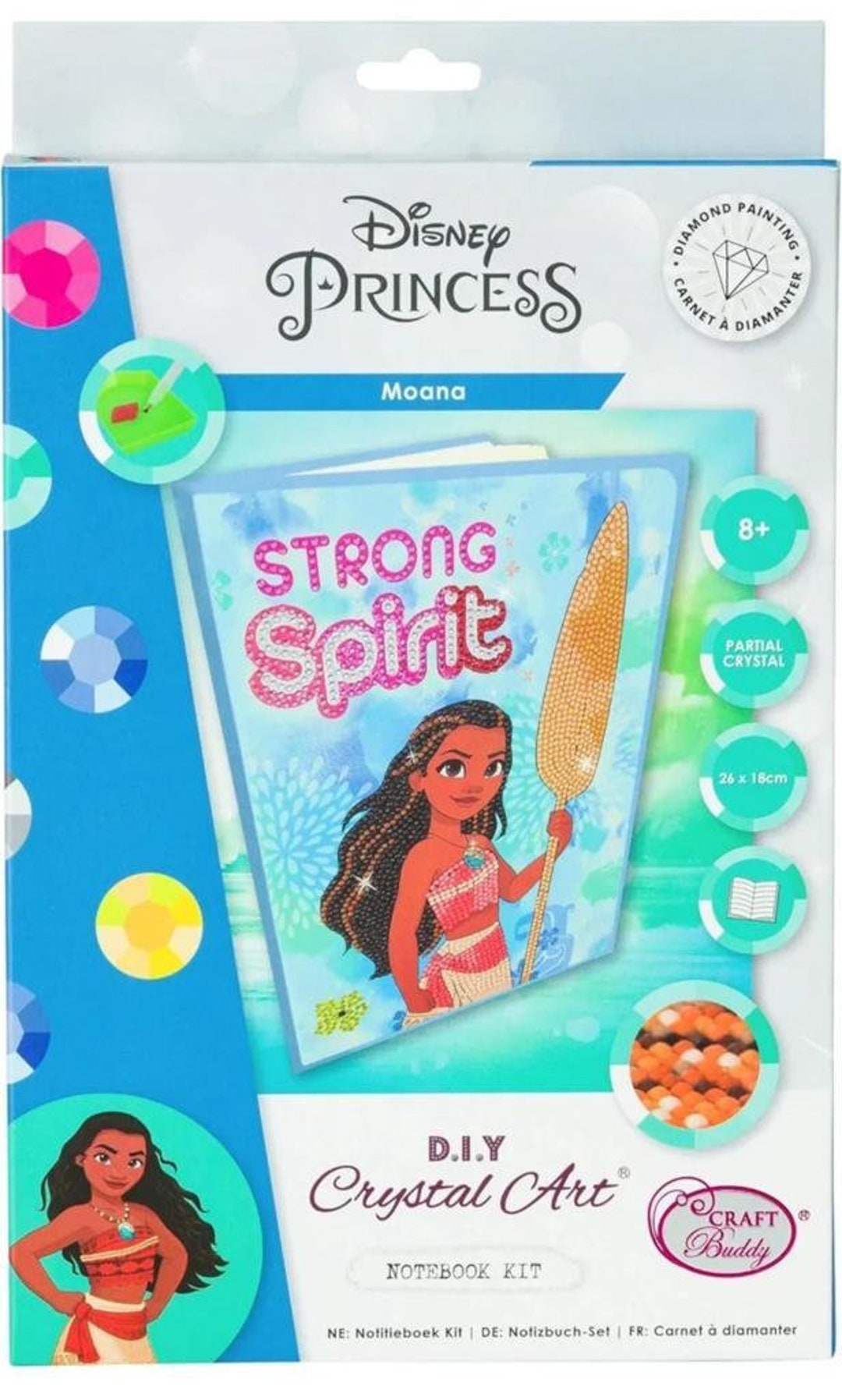 Disney Moana Craft Buddy Crystal Art Diamond Painting NOTEBOOK - Etsy