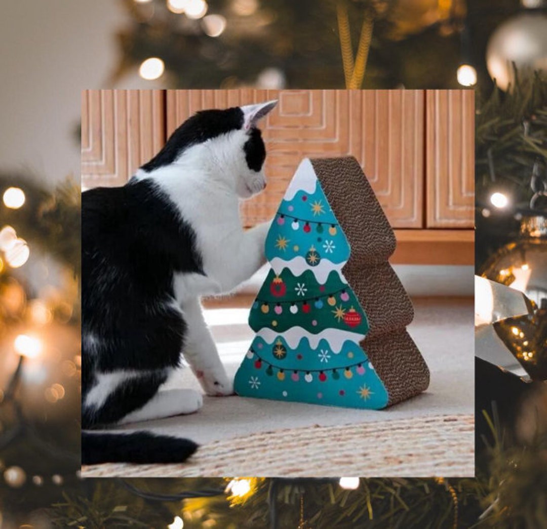 Cute Cat Christmas Tree Shaped Scratcher Cat Pet Xmas Gift - Etsy