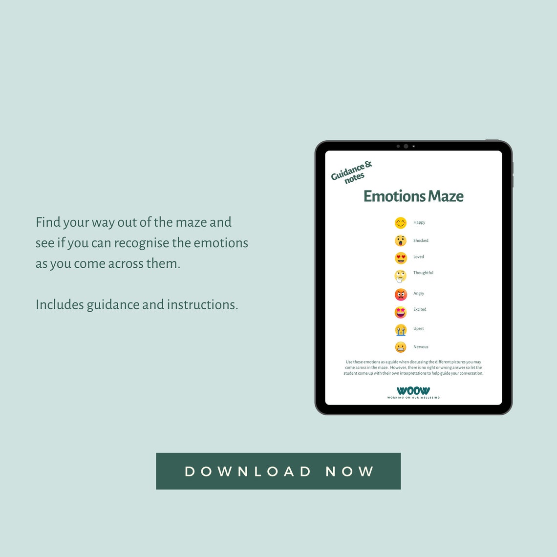 Emotions Maze Worksheet, Coping Methods Printable, Emotion Processing ...