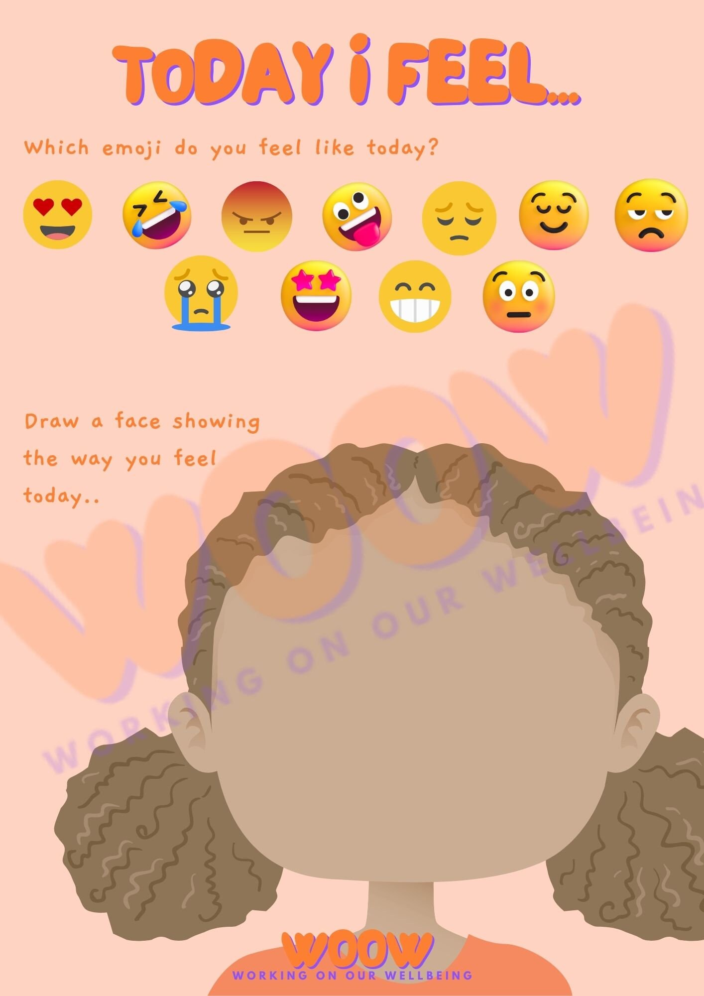 Today I Feel Printable / Emotion Check in Worksheet / Mental Health ...