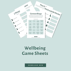 5 Ways to Wellbeing Games Pack / Wellbeing Worksheets / Mental Health ...