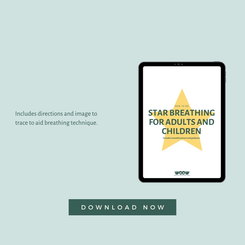 How to Do Star Breathing JPEG PDF, Breath Techniques Printable ...