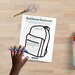Resilience Rucksack Backpack Worksheet, One Page Child Mental Well ...