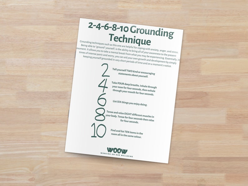 Grounding Techniques, Mental Health Bundle, Calm Down Tool, Coping ...