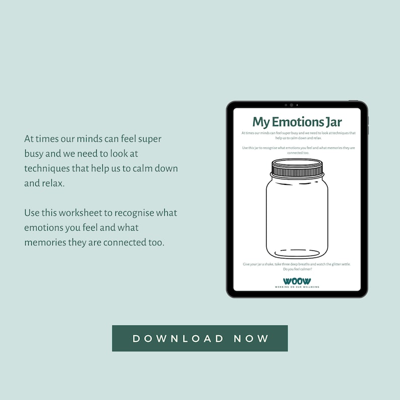 Emotions Jar Worksheet: Child Mental Well-being (PDF & JPG) - Etsy