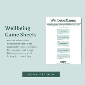 5 Ways to Wellbeing Games Pack / Wellbeing Worksheets / Mental Health ...