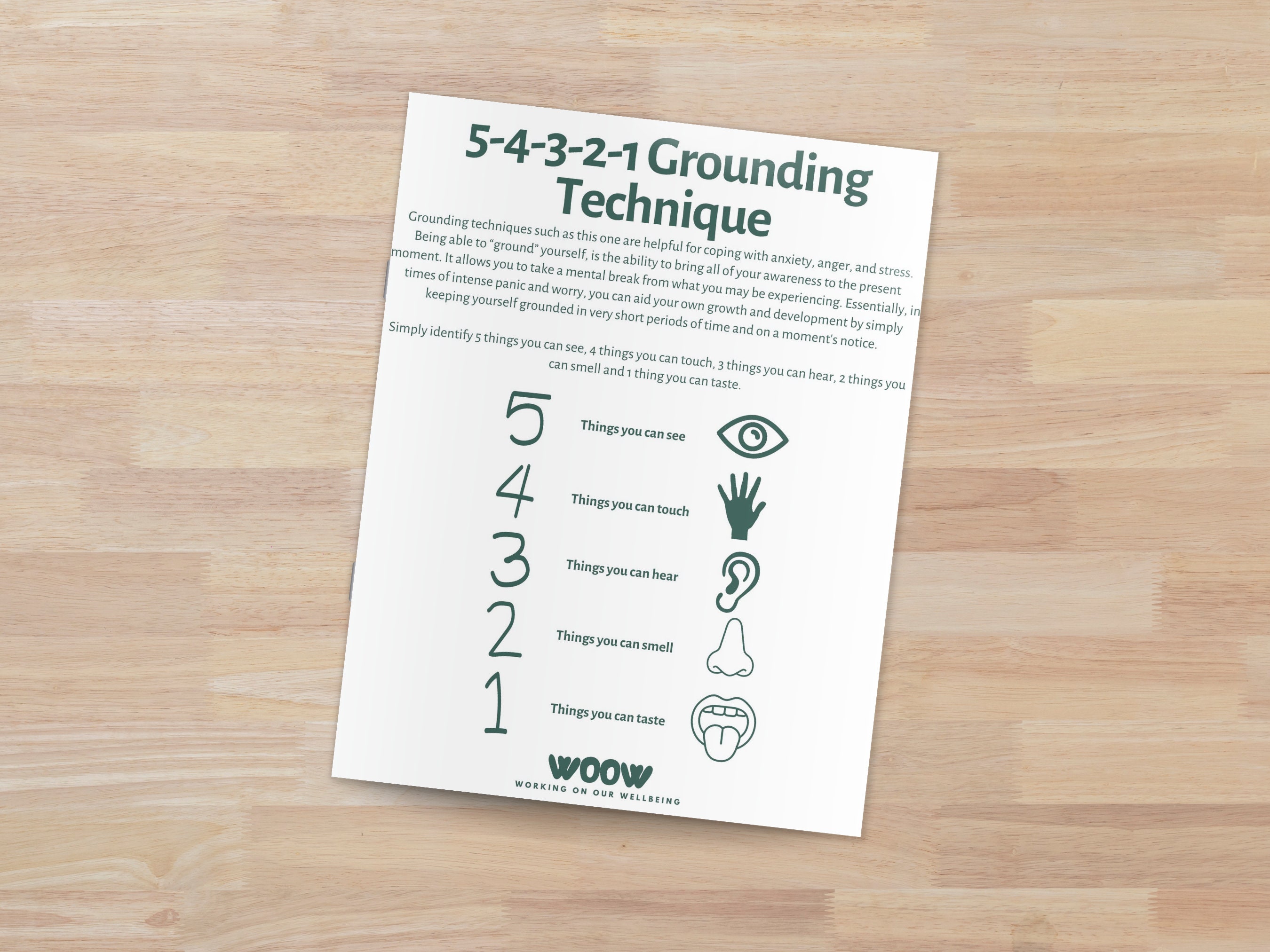 Grounding Techniques, Mental Health Bundle, Calm Down Tool, Coping ...