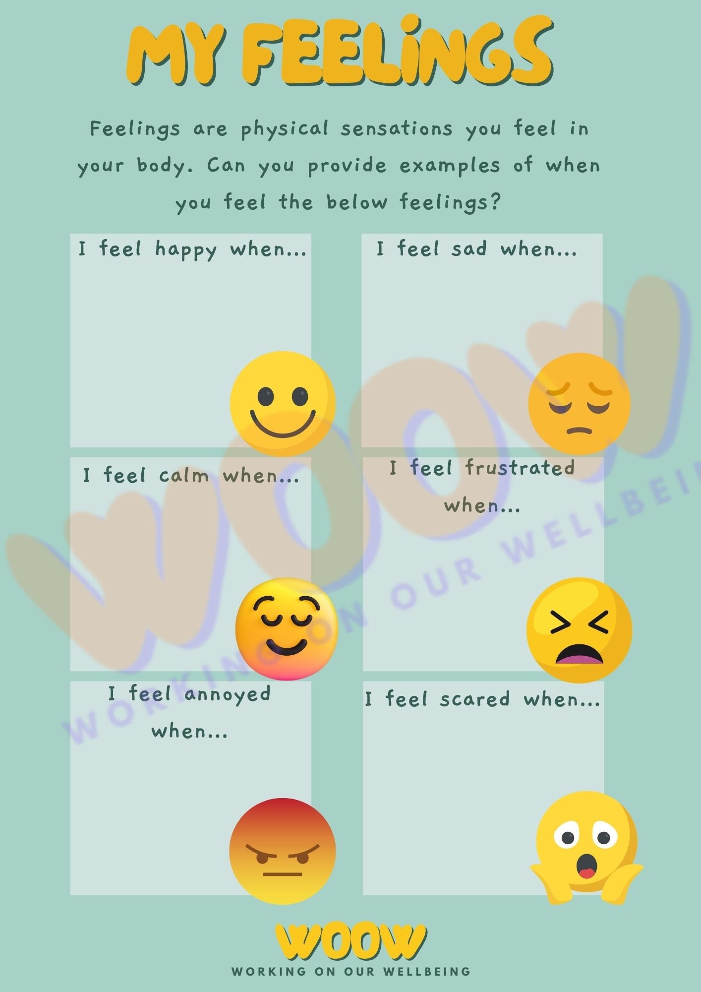 Emotion Processing Worksheets, Mental Health Resilience Techniques ...