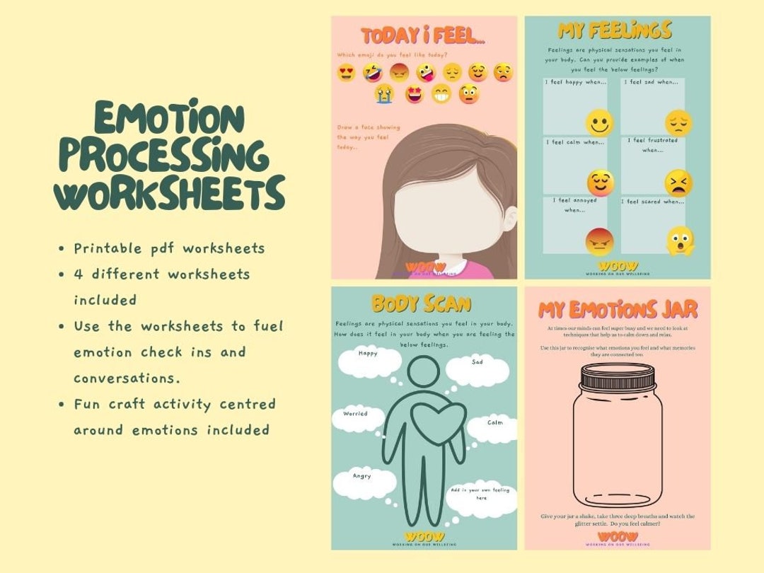 Emotion Processing Worksheets, Mental Health Resilience Techniques ...