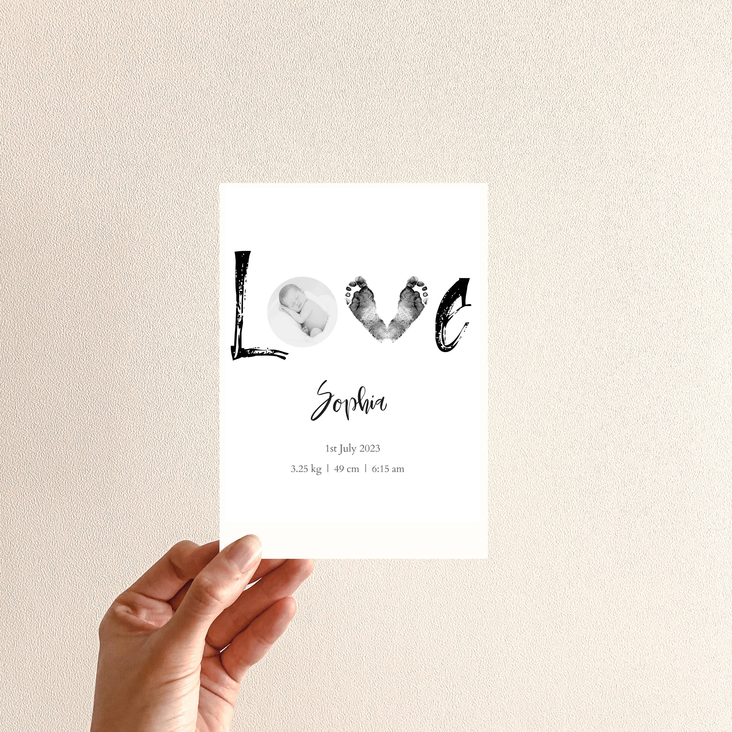 Personalised Birth Print Printable Birth Print Baby - Etsy