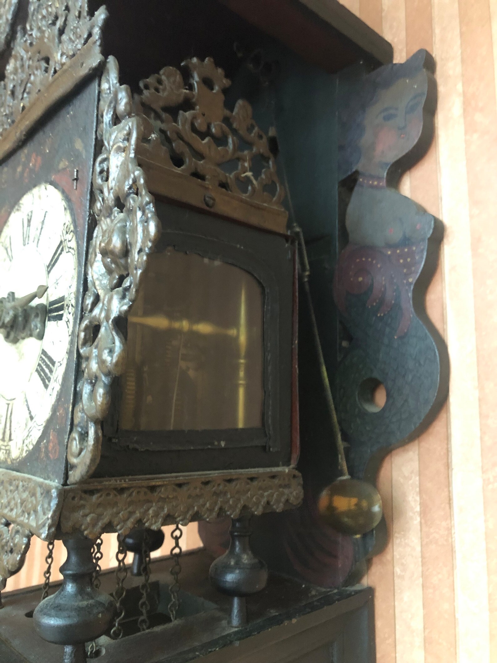 Antique Frisian Chair Clock, chair Clock Around 1800. Presumably ...