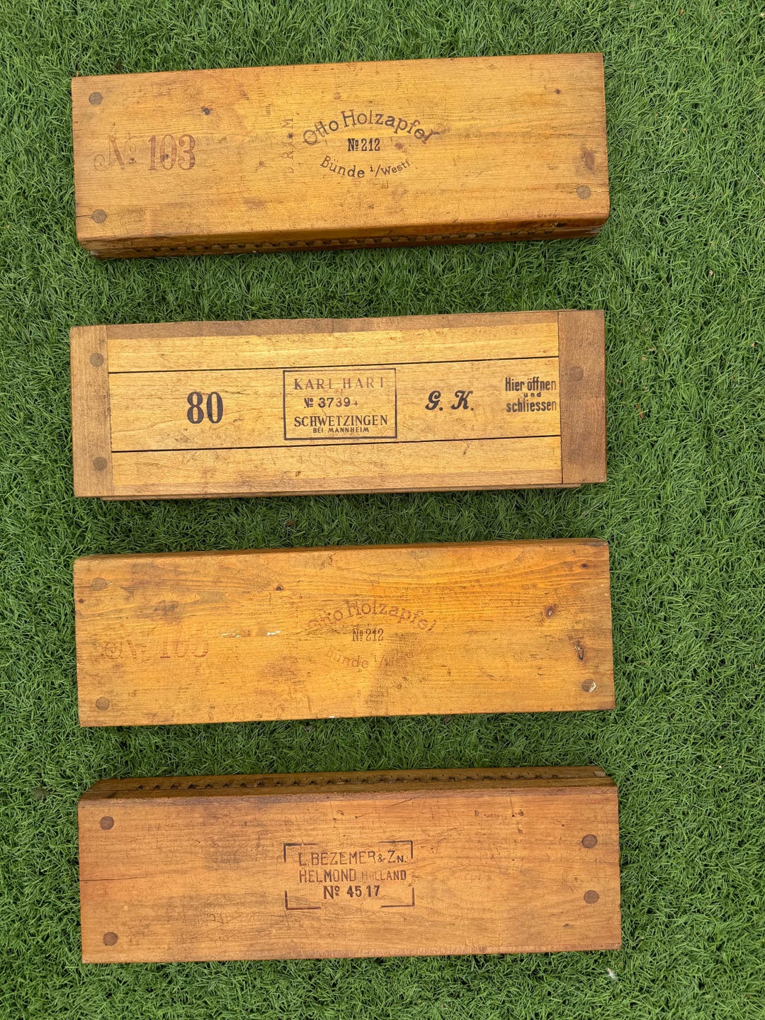4 X Large Original Cigar Press Cigar Board Cigar Mold Otto Holzapfel ...
