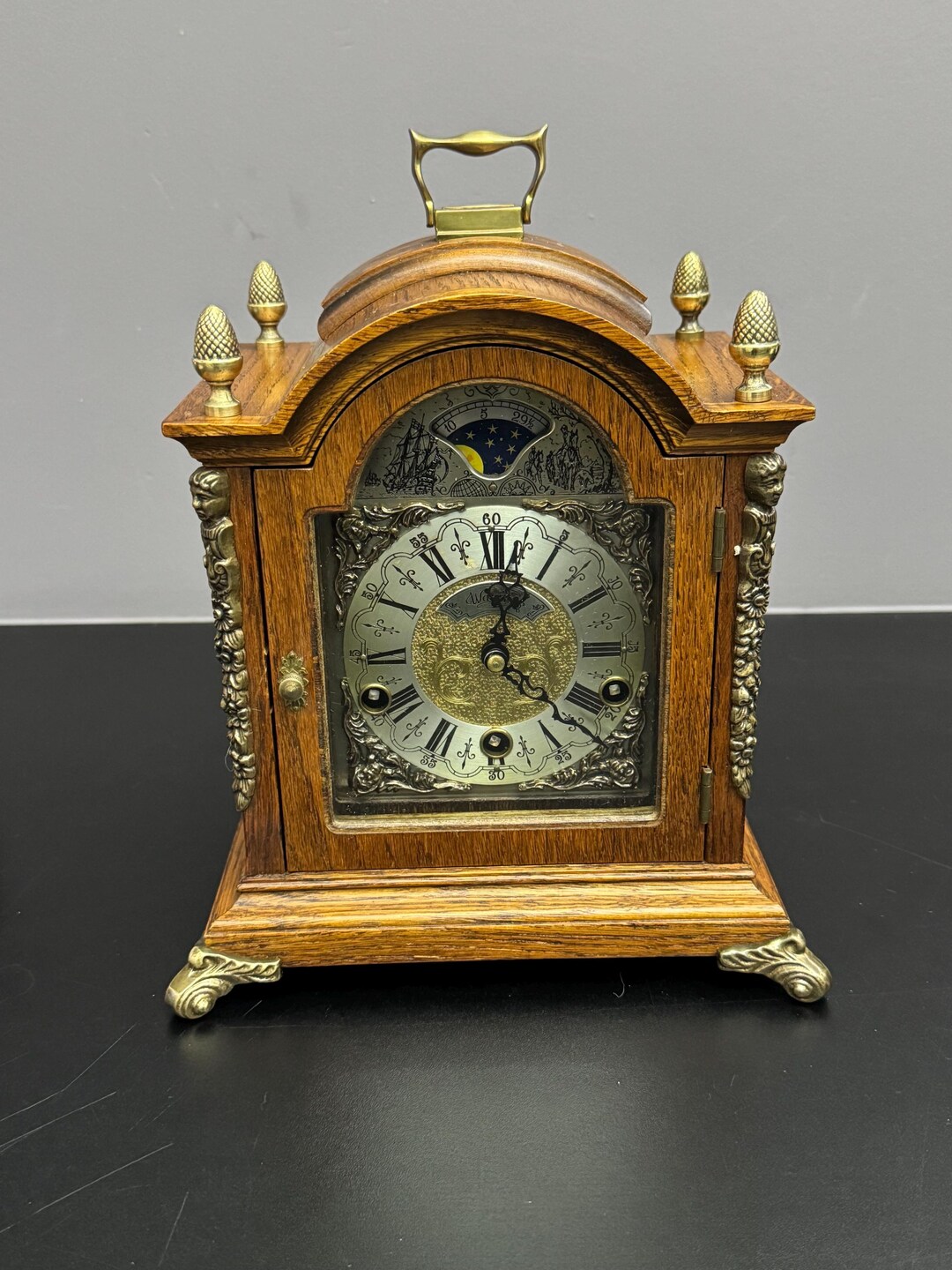 Vintage Wuba Warmink Mantel Clock With 3 X Melody, a 7 Jewels Schatz ...