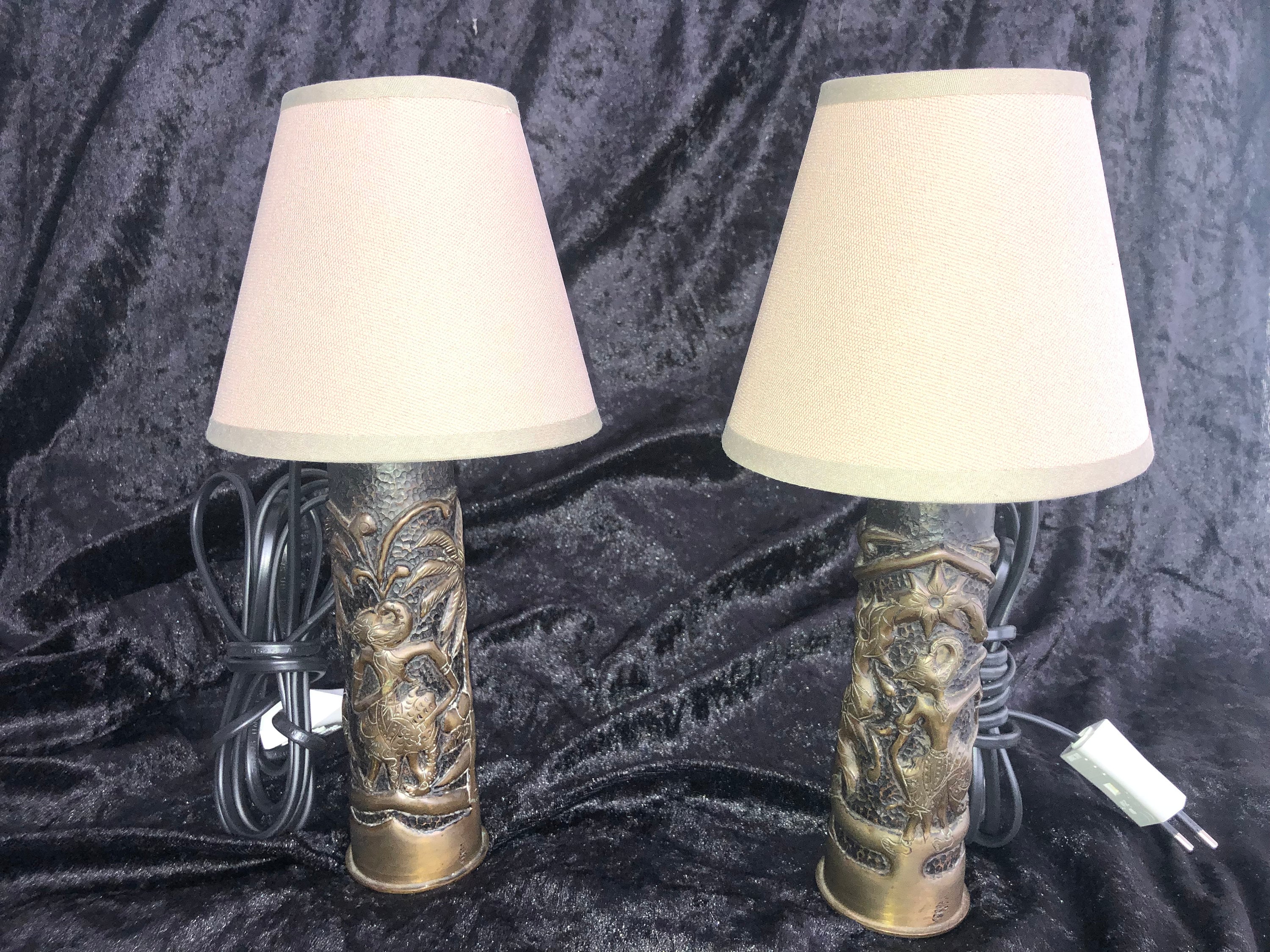 Battle of Java 1942 Trench Art Shell Casings Lamps. - Etsy UK