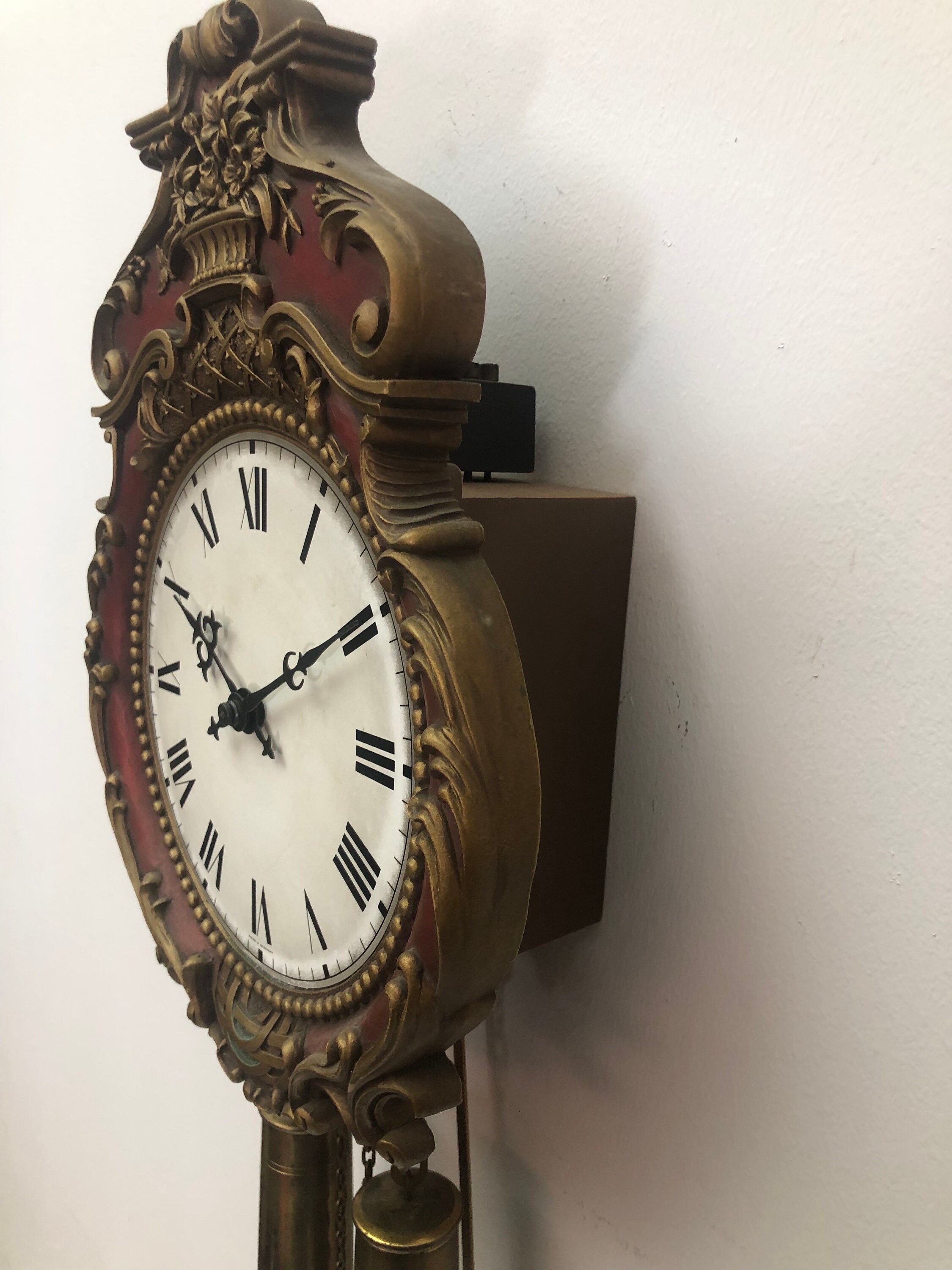 A Very Special E. Schmeckenbecher Wall Clock With Beautiful Wood ...