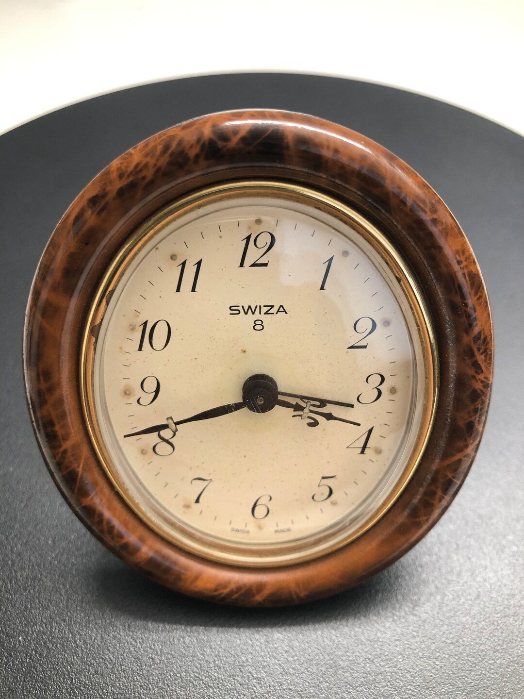 Sweet Oval Swiza Alarm Clock Made of Heavy Brass From the 1950s. - Etsy