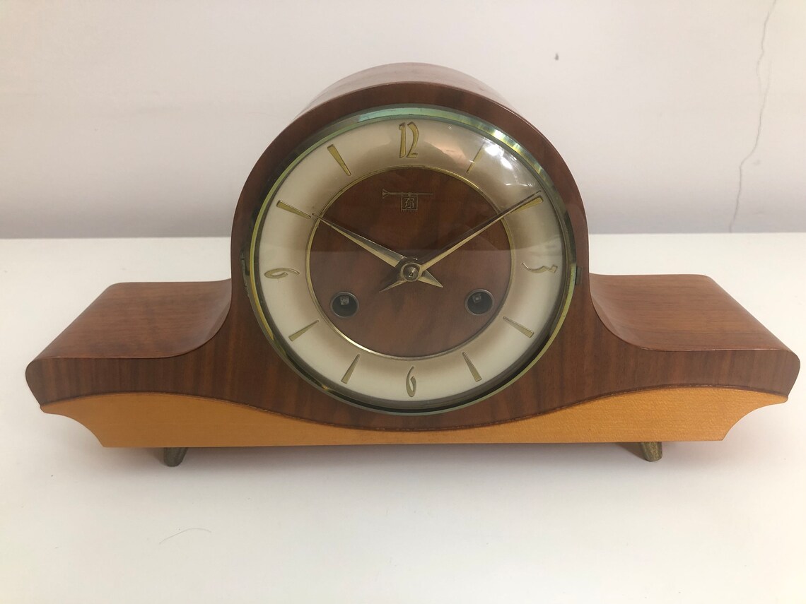 Rare Vintage Trumpet Chimney Mantel Clock 1960. - Etsy