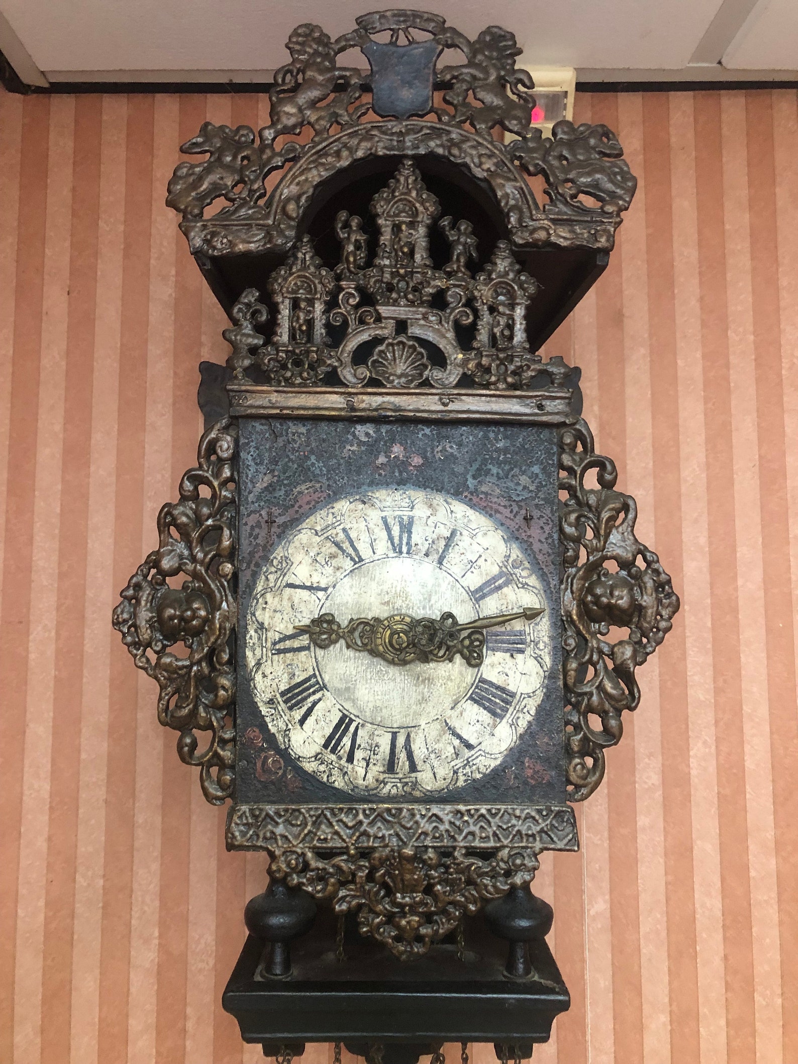 Antique Frisian Chair Clock, chair Clock Around 1800. Presumably ...