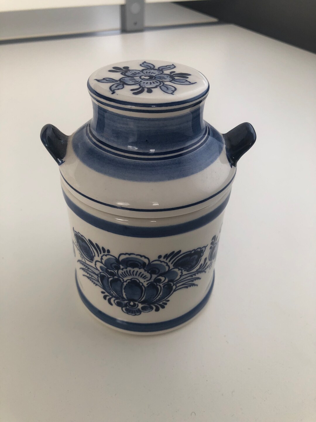 Delft Blue Pot in the Shape of a Milk Can - Etsy
